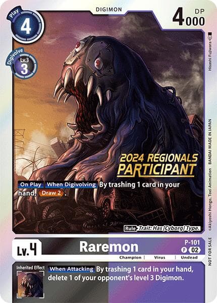 Raremon [P-101] - P-101 (2024 Regionals Participant) [Promotional Card ...