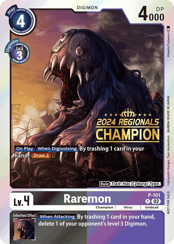 Raremon [P-101] - P-101 (2024 Regionals Champion) [Promotional Cards ...