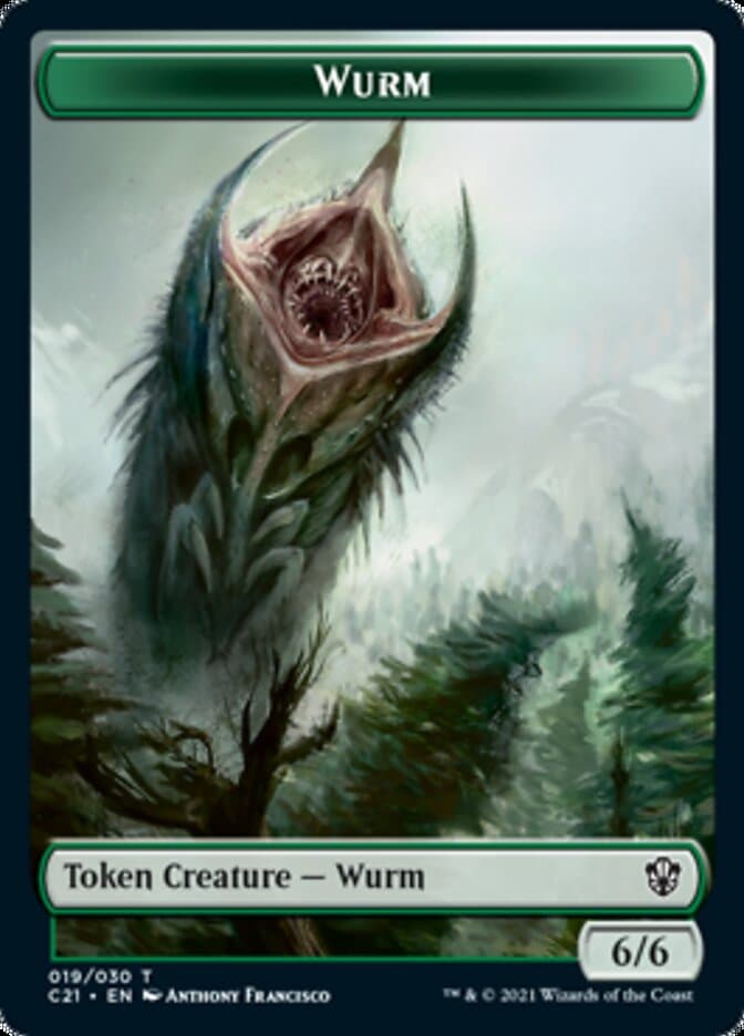 Wurm // Kraken Double-Sided Token [Commander 2021 Tokens] – Goblin Games NZ